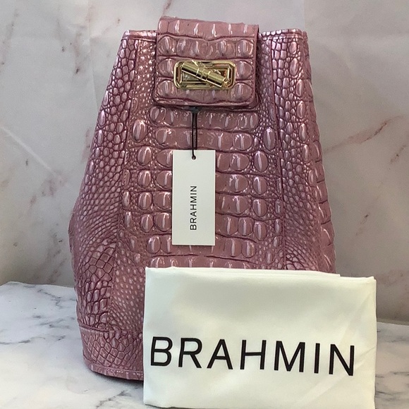 Brahmin | Bags | Nwt Brahmin Melbourne Maddie Backpack Color Mulberry ...